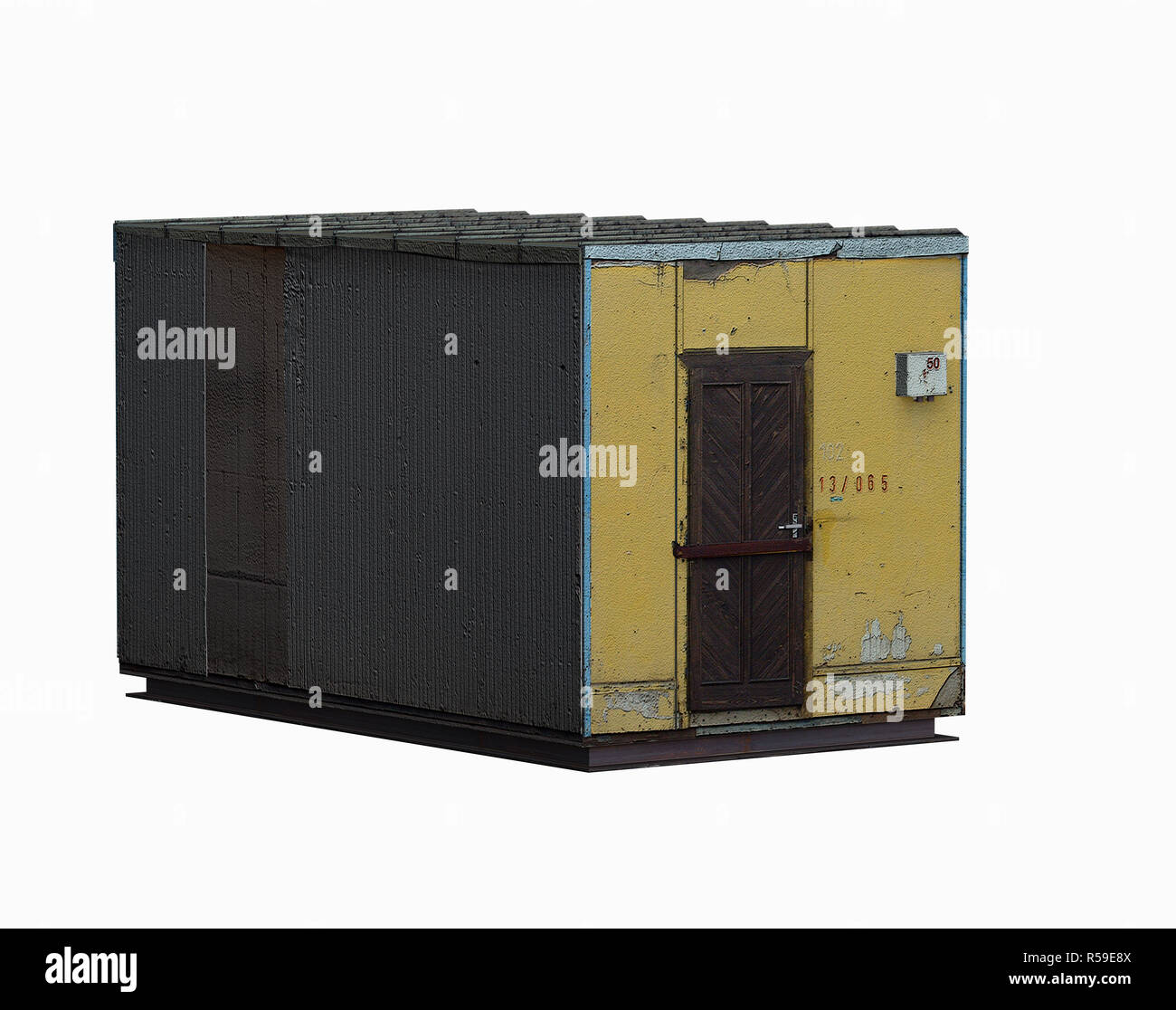 construction site container free Stock Photo - Alamy