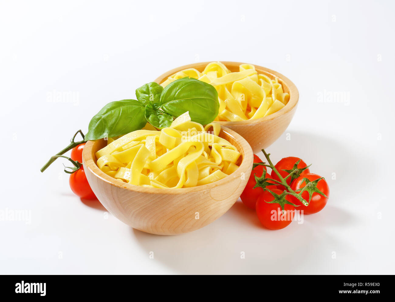 Cooked ribbon pasta Stock Photo - Alamy