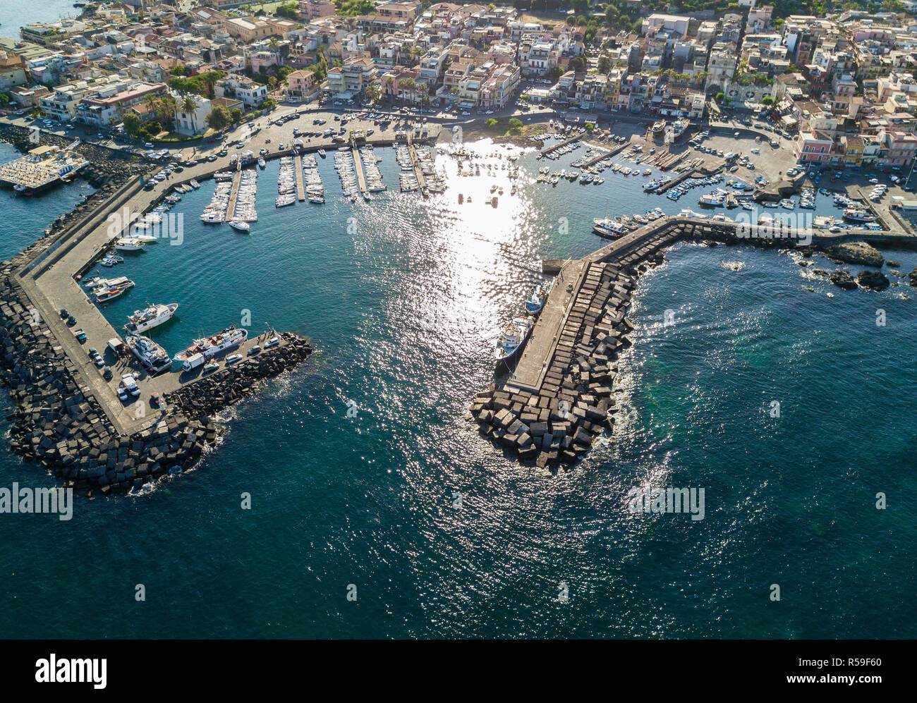 Aerial view of the Marina Stock Photo - Alamy