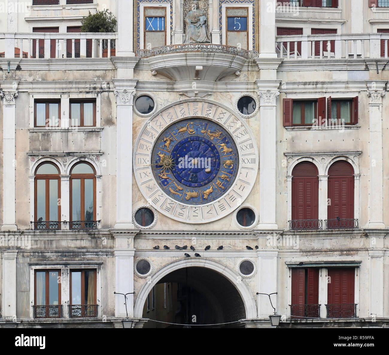 Venice astrological clock Stock Photo - Alamy