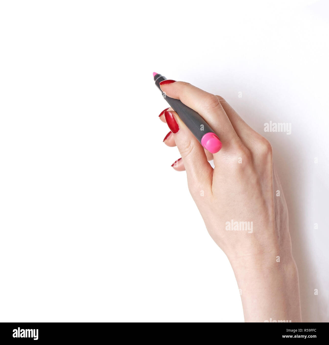 Writing with marker Stock Photo - Alamy