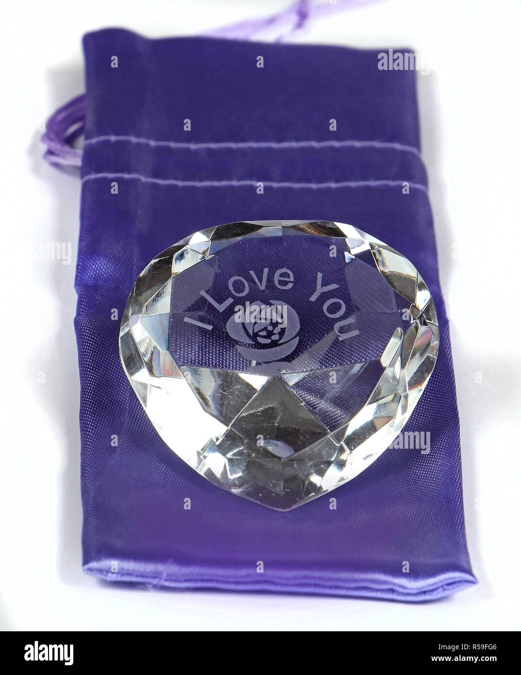I love you diamond Stock Photo - Alamy