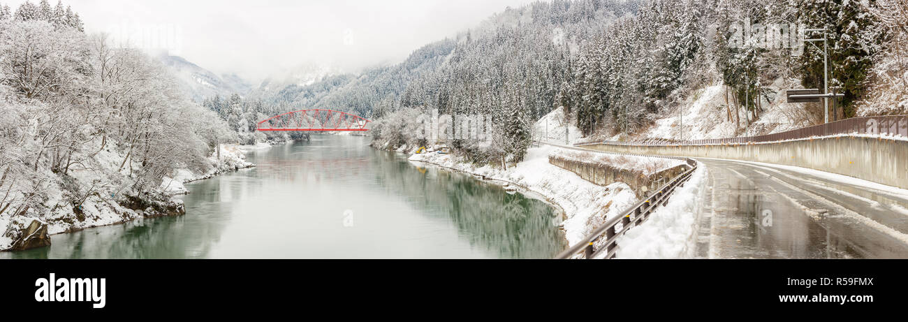winter landscape Japan Stock Photo - Alamy