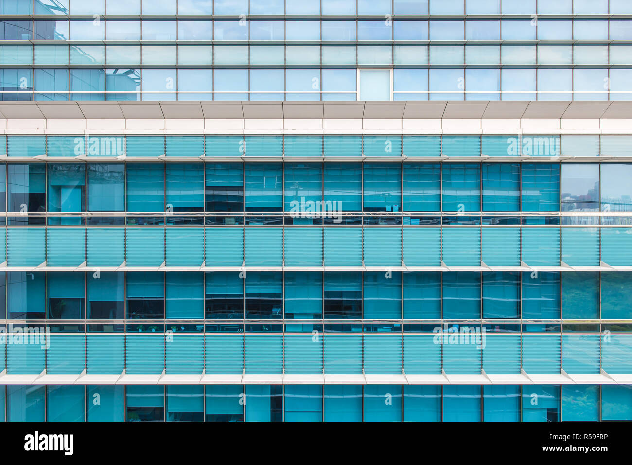 balcony of modern apartment building in the city downtown Stock Photo ...