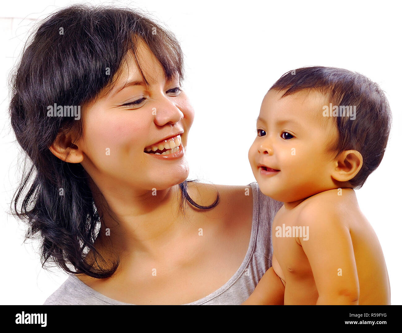 Mother and Baby Stock Photo - Alamy