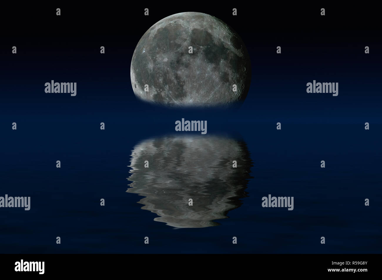 Night nighttime moon moonlight firmament hi-res stock photography and ...