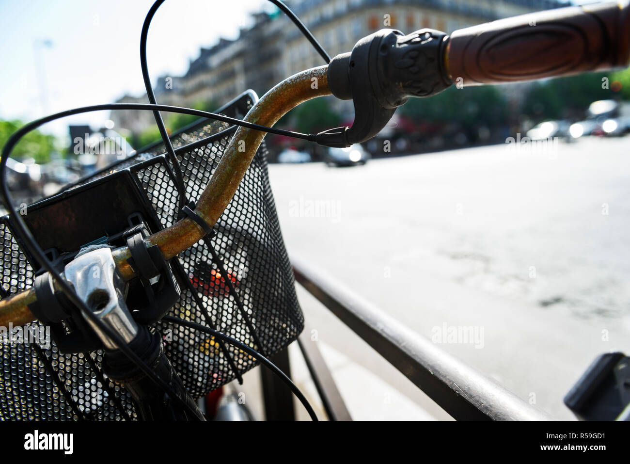 byke in Paris Stock Photo - Alamy