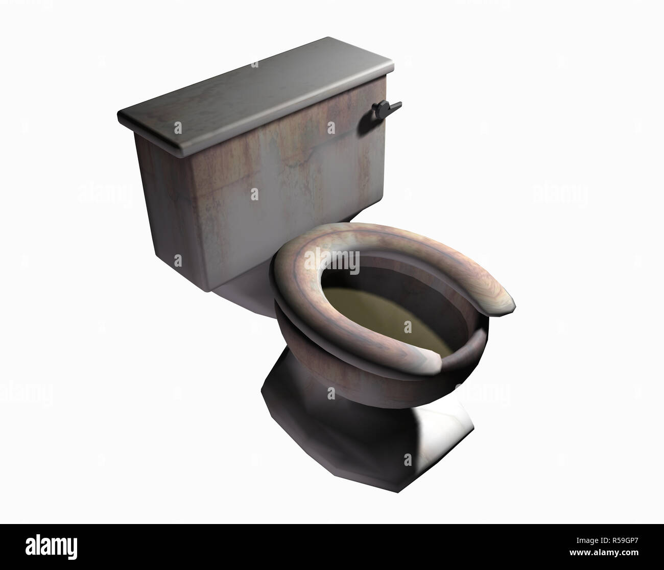 dirty clogged toilet freed Stock Photo - Alamy