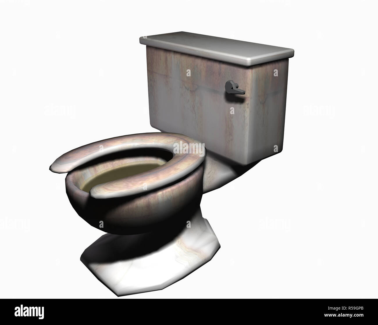 dirty clogged toilet freed Stock Photo - Alamy