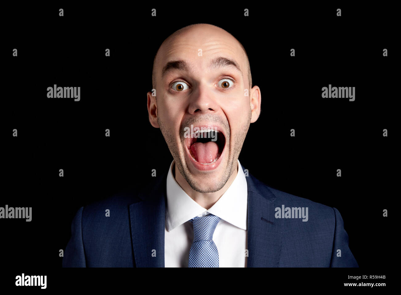 Mouth Wide Open Stock Photo - Alamy
