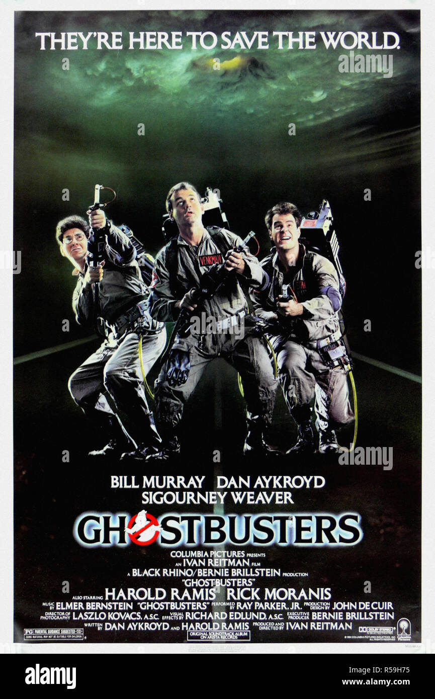 Ghostbusters - Original Movie Poster Stock Photo - Alamy
