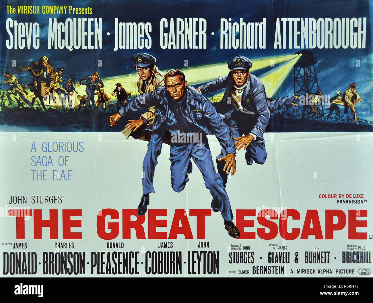 The Great Escape - Original Movie Poster Stock Photo - Alamy