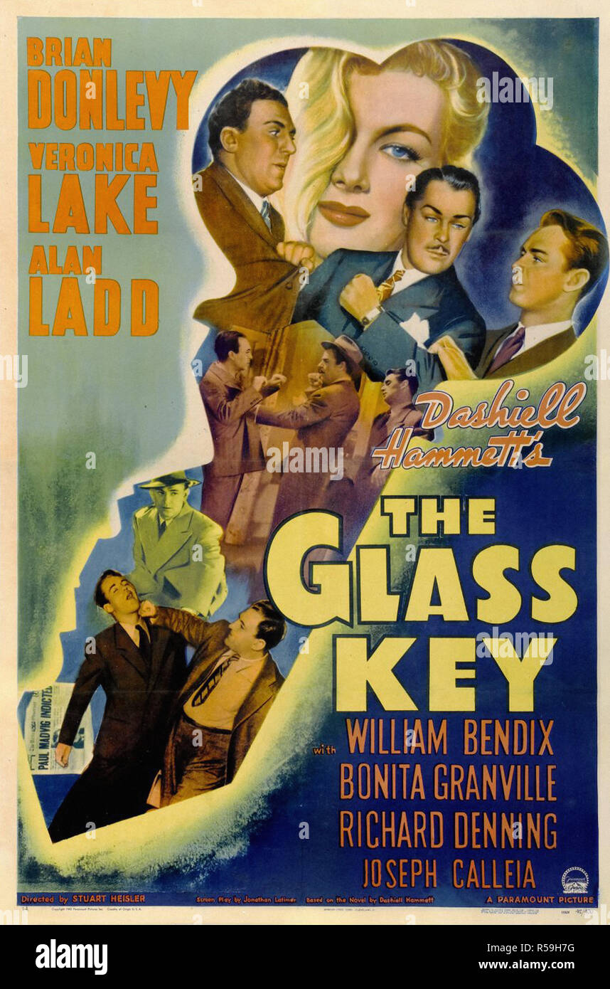 The Glass Key - Original Movie Poster Stock Photo - Alamy