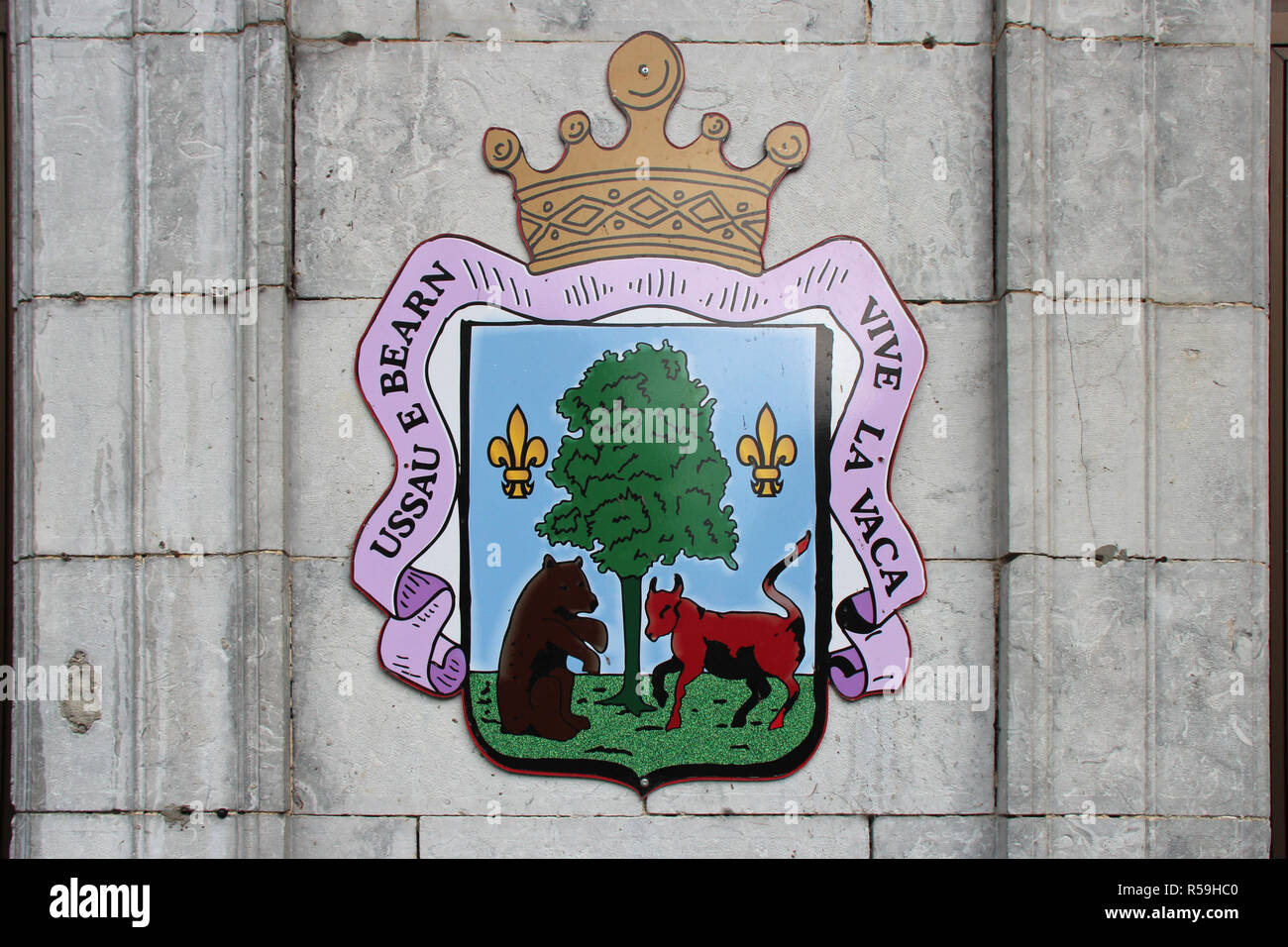 In the Castellane avenue in Eaux-Bonnes (France Stock Photo - Alamy