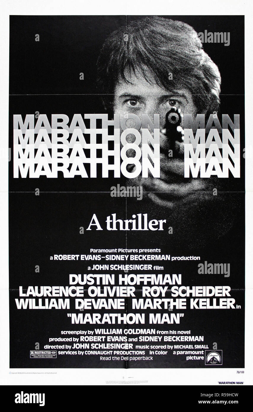 Marathon Man- Original Movie Poster Stock Photo - Alamy