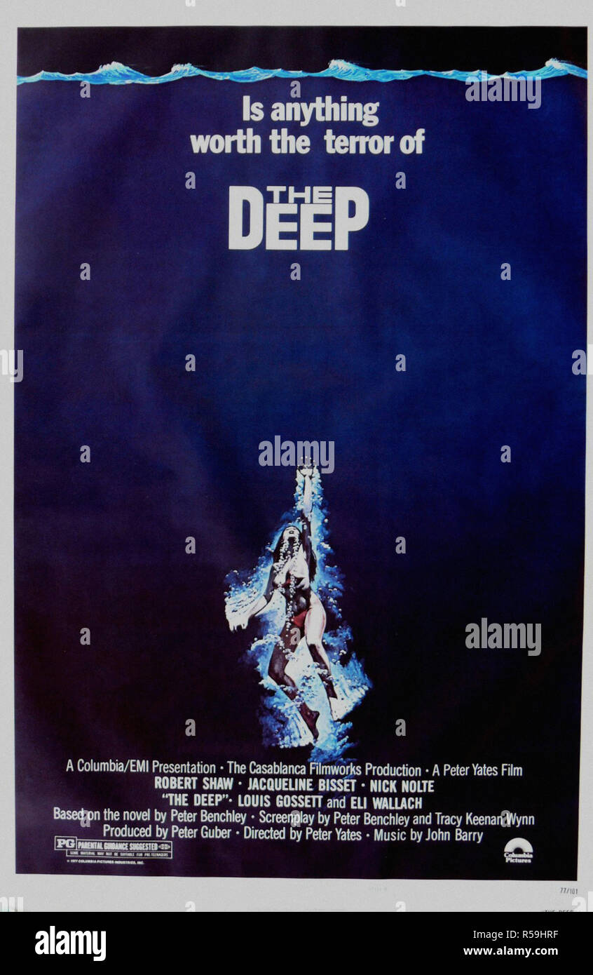 The Deep - Original Movie Poster Stock Photo - Alamy