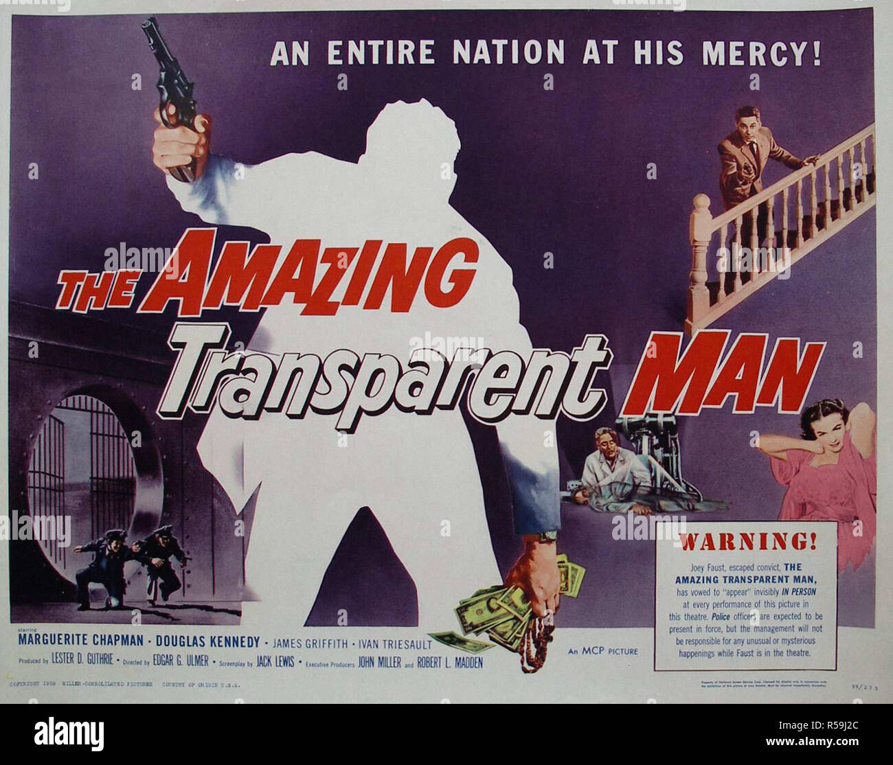 The Amazing Transparent Man - Original Movie Poster Stock Photo - Alamy