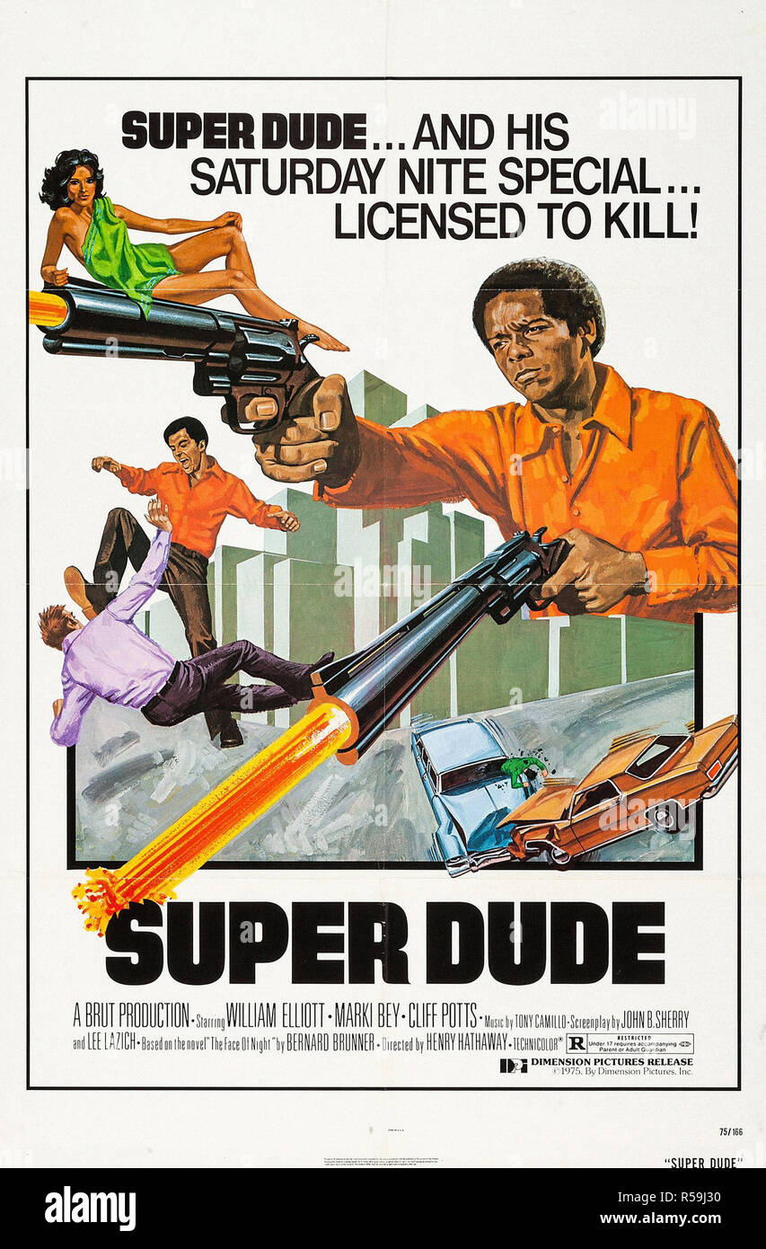 Super Dude - Original Movie Poster Stock Photo - Alamy