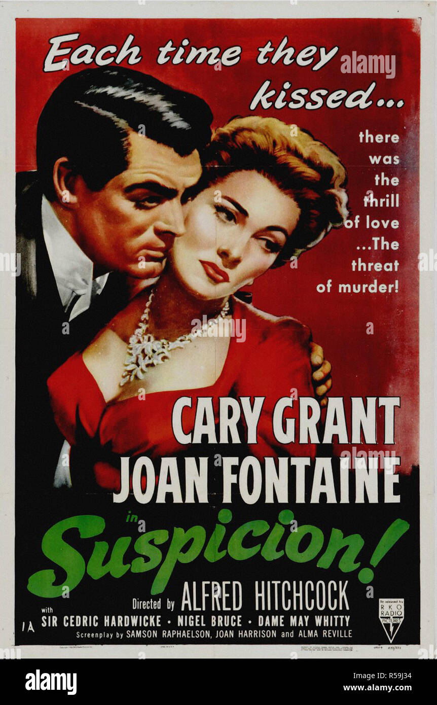 Suspicion - Original Movie Poster Stock Photo - Alamy