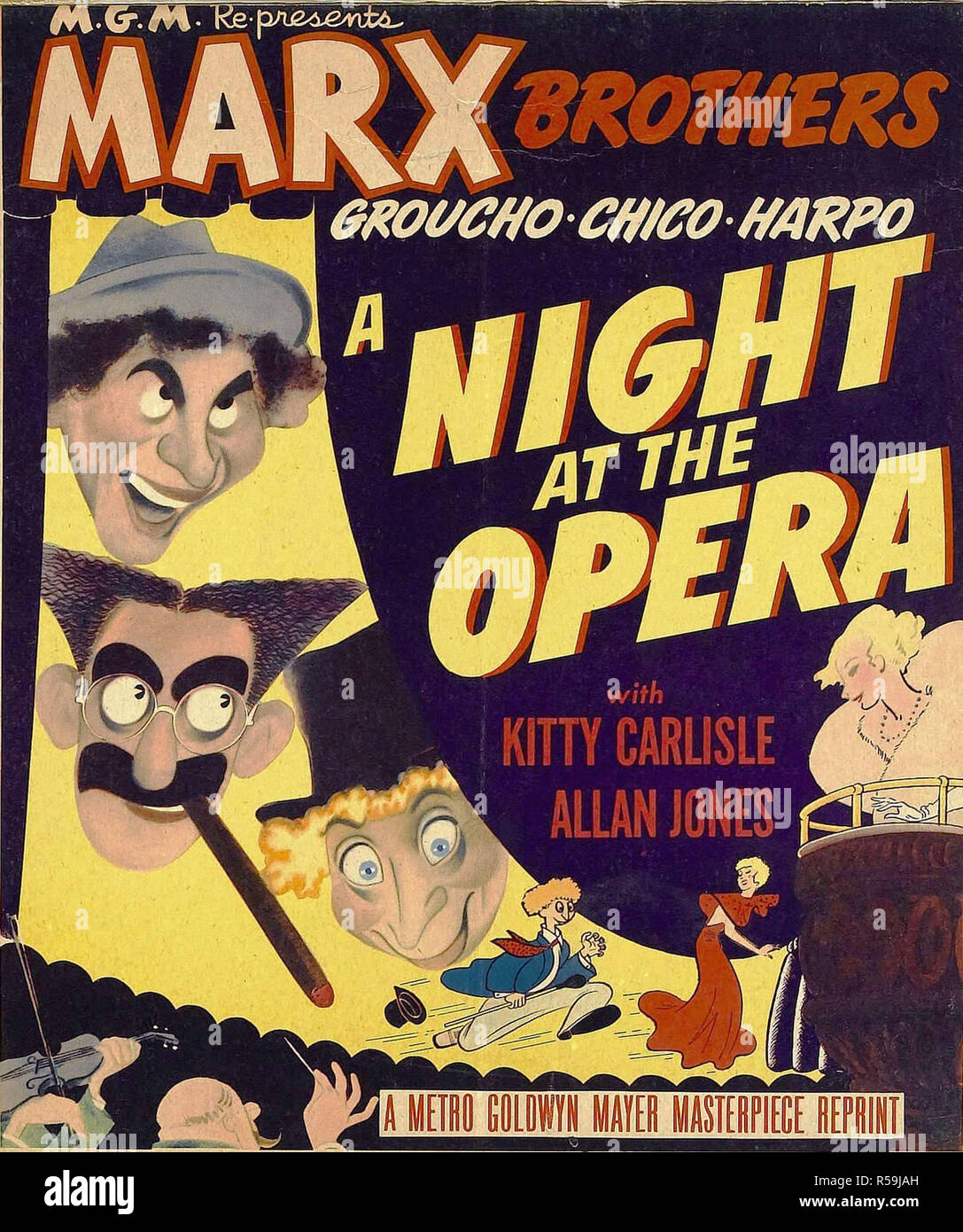 A night at the opera movie poster hi-res stock photography and images ...