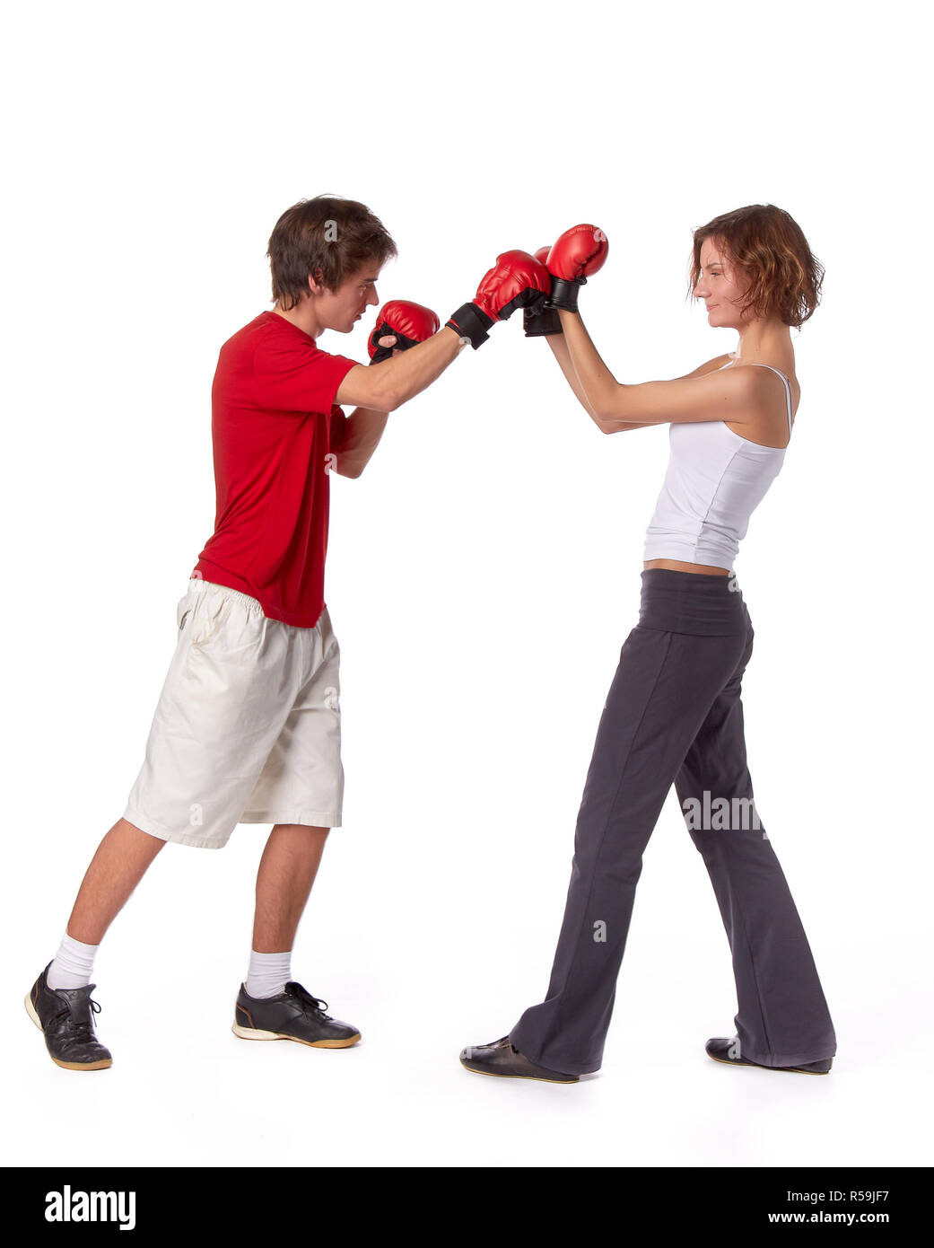 Couple boxing gloves Cut Out Stock Images & Pictures - Alamy