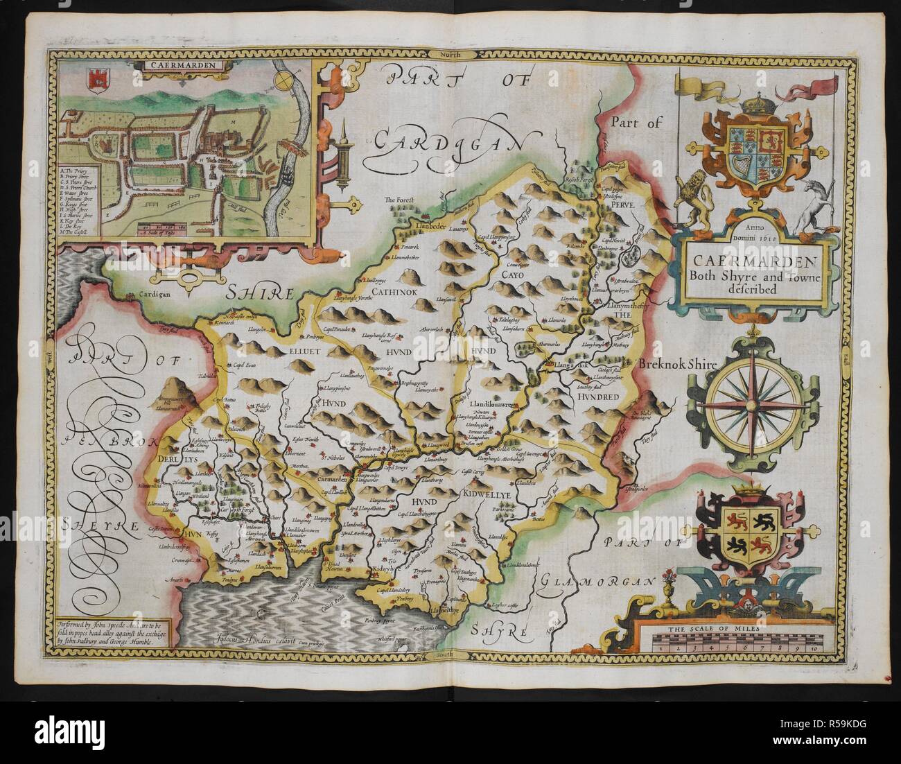 John speed map britain hi-res stock photography and images - Alamy