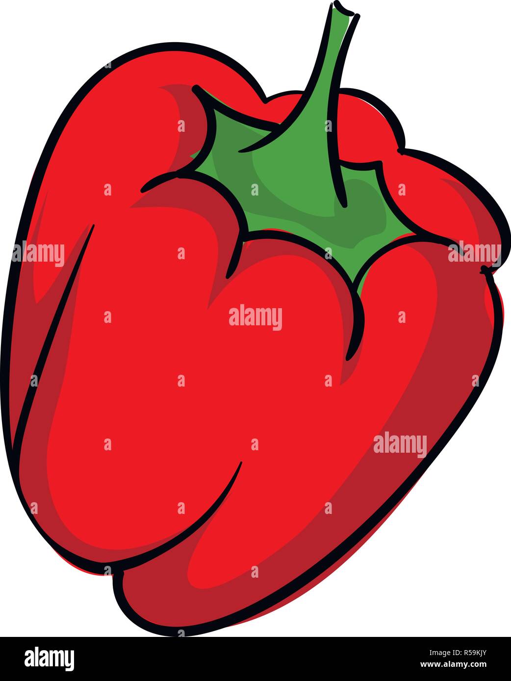 Red pepper icon. Cartoon of red pepper vector icon for web design ...