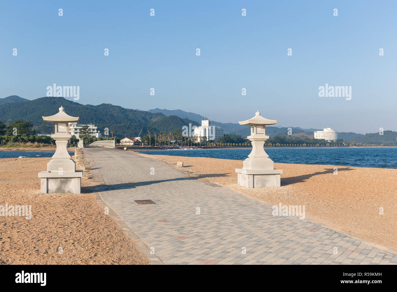 Aoshima Shrine and sead beach Stock Photo - Alamy