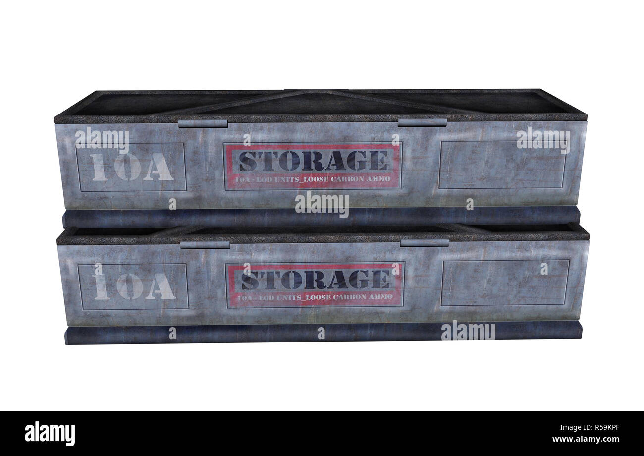 steel transport crate Stock Photo - Alamy
