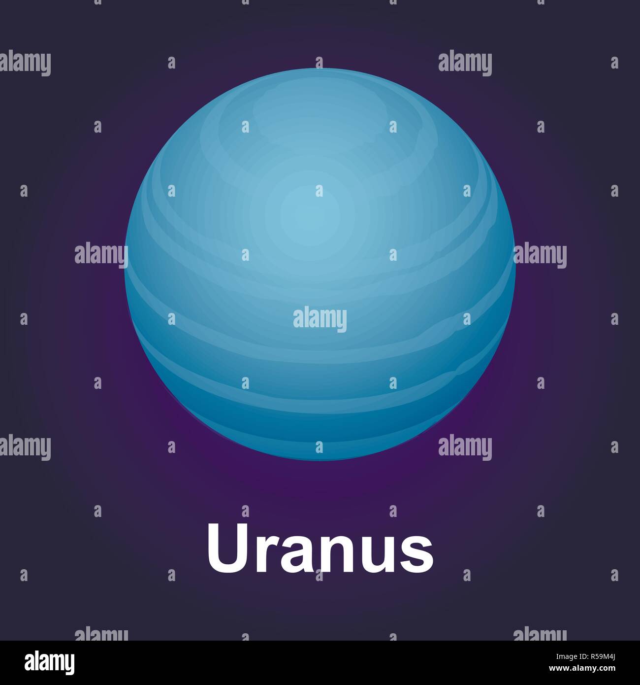 Uranus planet icon. Isometric of uranus planet vector icon for web ...
