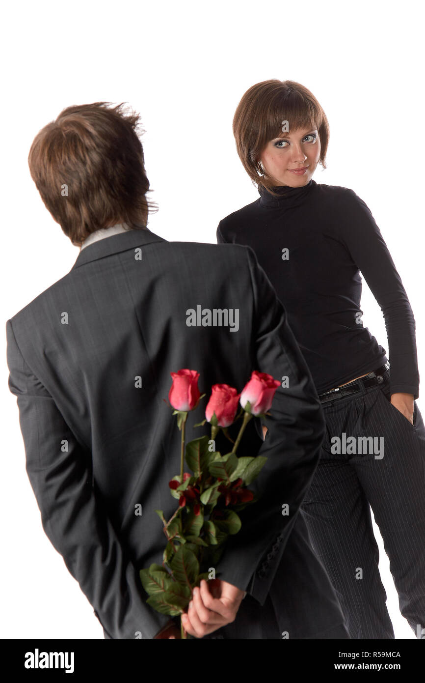 Young enamoured couple Stock Photo - Alamy
