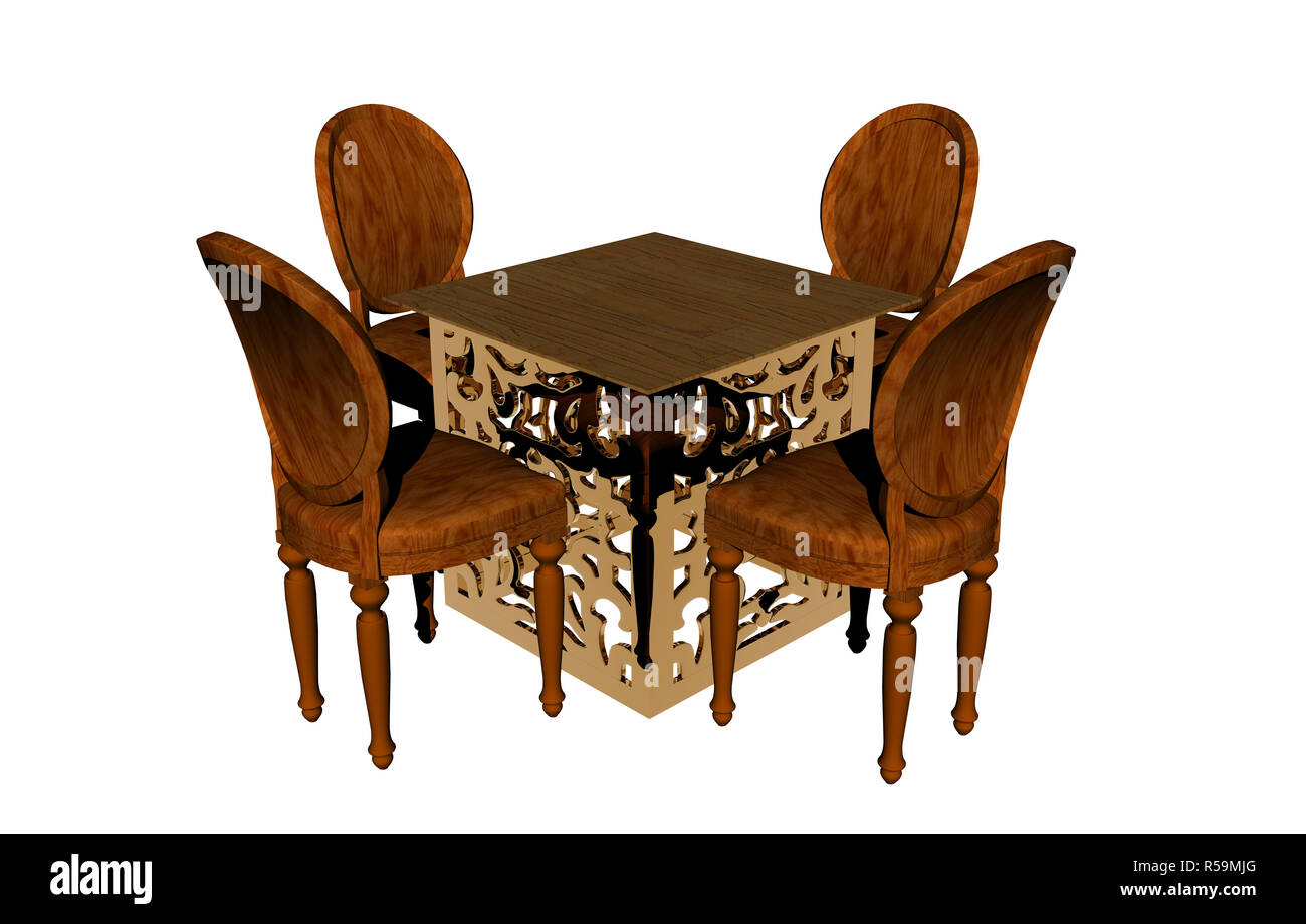 Table dining Cut Out Stock Images & Pictures - Alamy