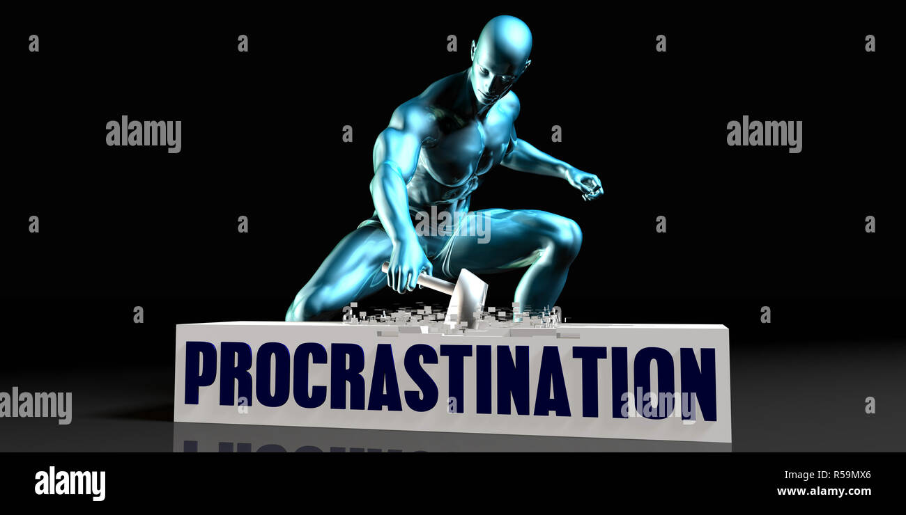 Get Rid of Procrastination Stock Photo - Alamy