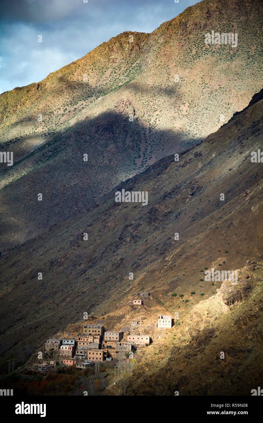 Berber community in the Atlas mountains in Morocco North Africa Stock ...