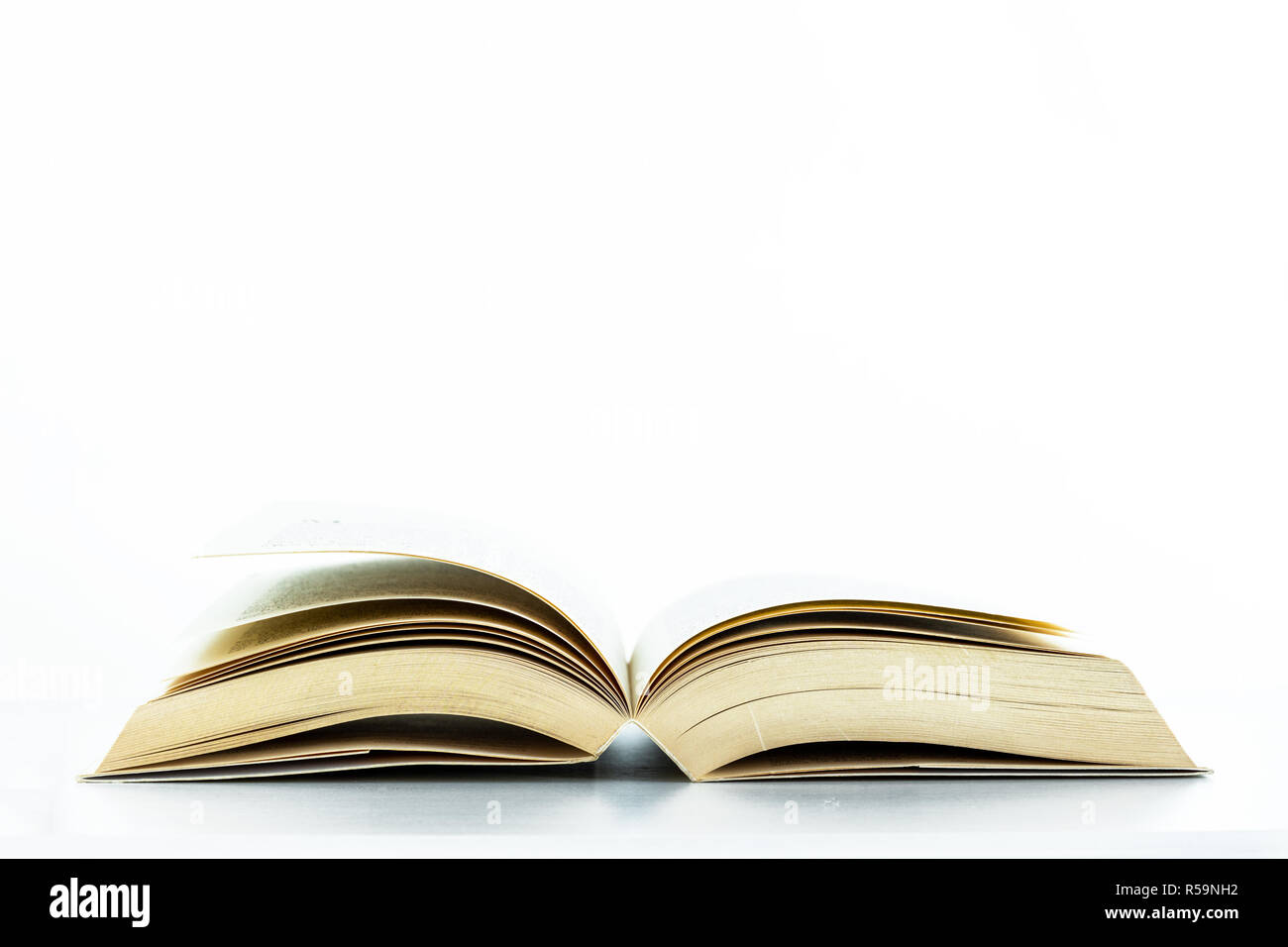 Open book isolated on background Stock Photo - Alamy