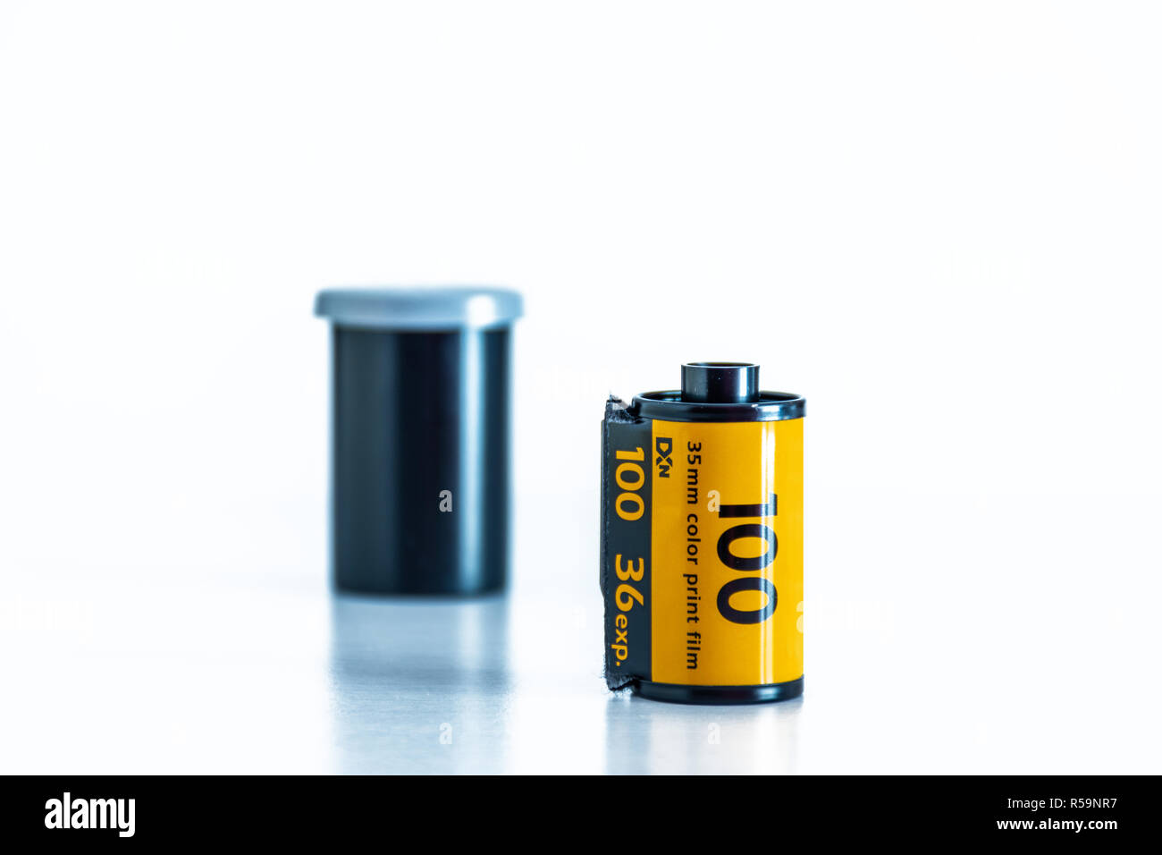 Old film cameras with the film reel hi-res stock photography and images ...