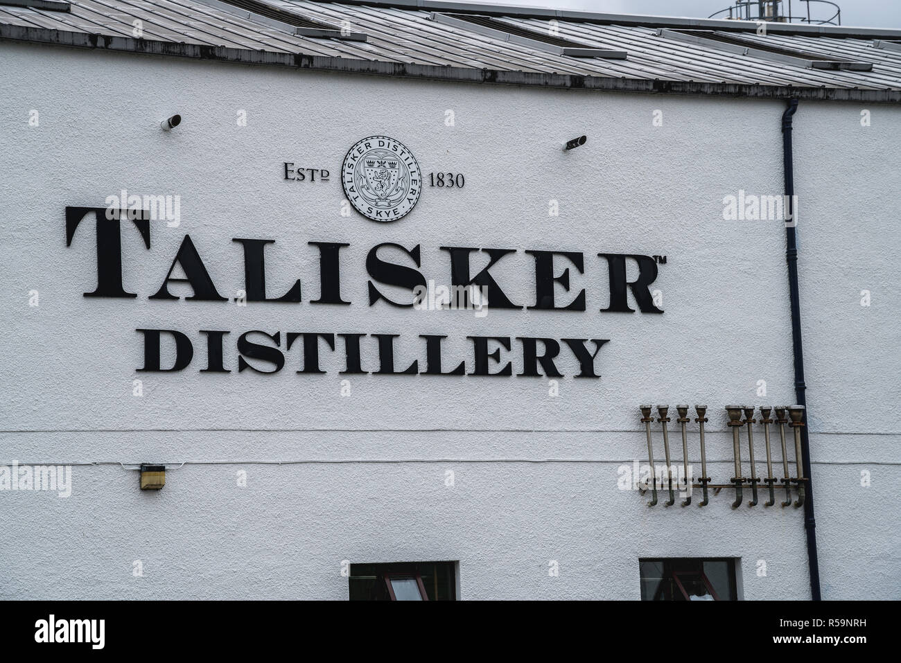 Talisker Distillery building, Scotland, UK Stock Photo - Alamy