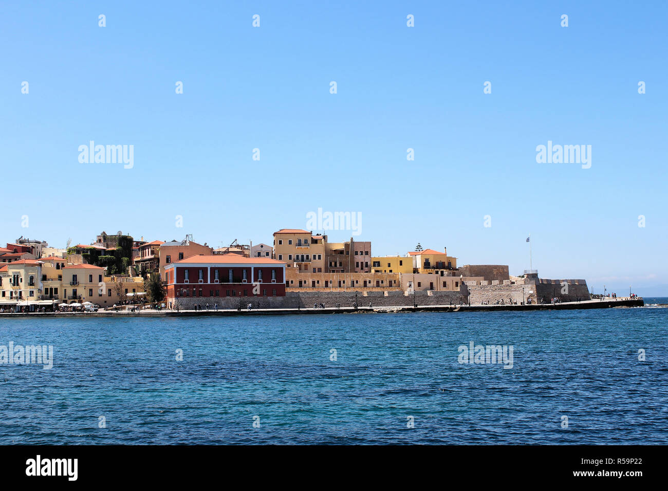 chania with fortress Stock Photo - Alamy