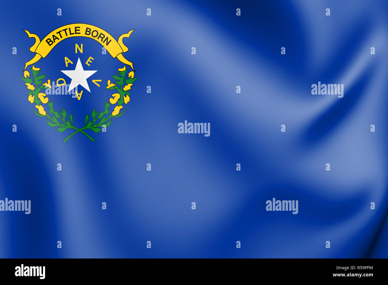 Nevada waving flag hi-res stock photography and images - Alamy