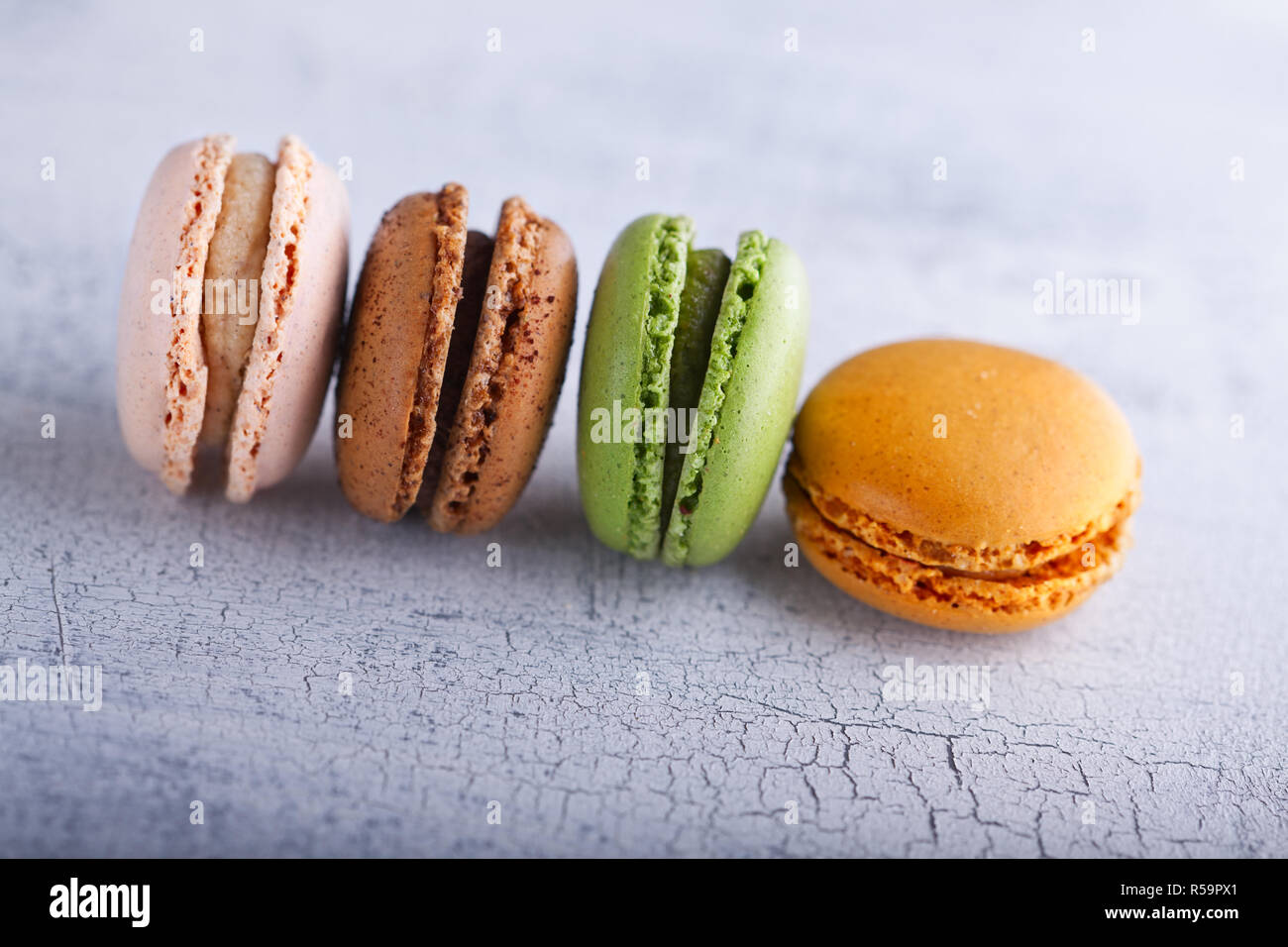 Colorful french macaroons Stock Photo - Alamy