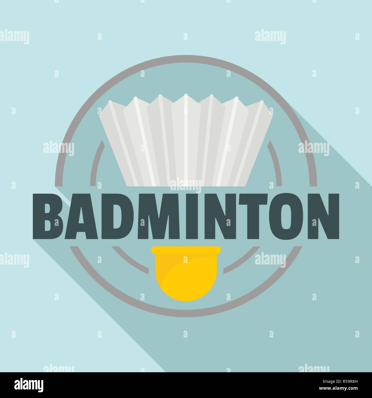 Badminton target logo. Flat illustration of badminton target vector ...
