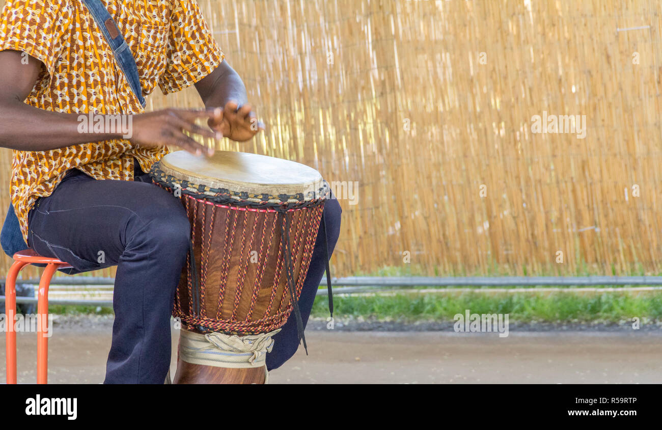 african music player Stock Photo - Alamy