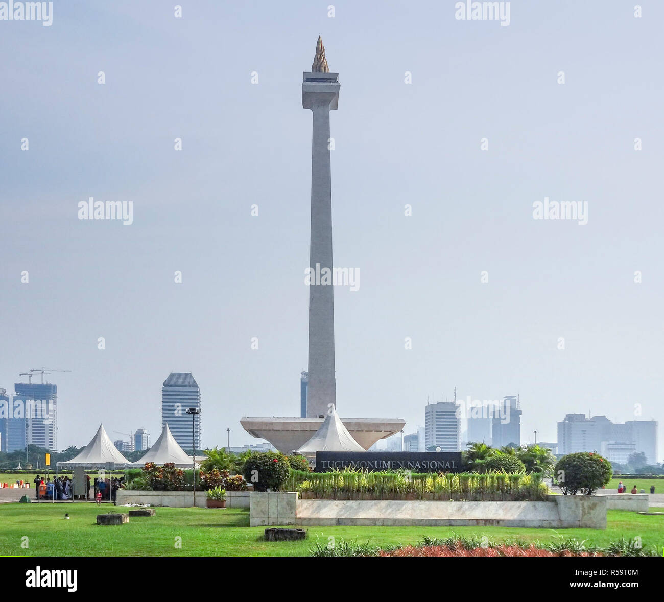 national monument of jakarta in java Stock Photo - Alamy