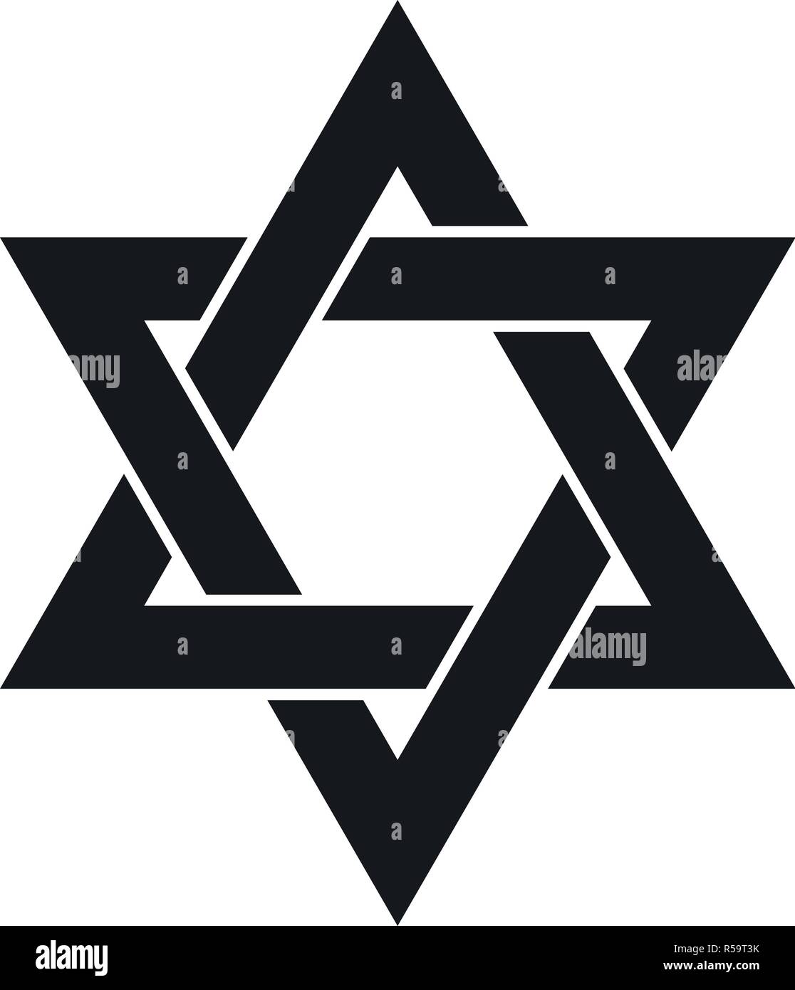 David star icon. Simple illustration of david star vector icon for web ...