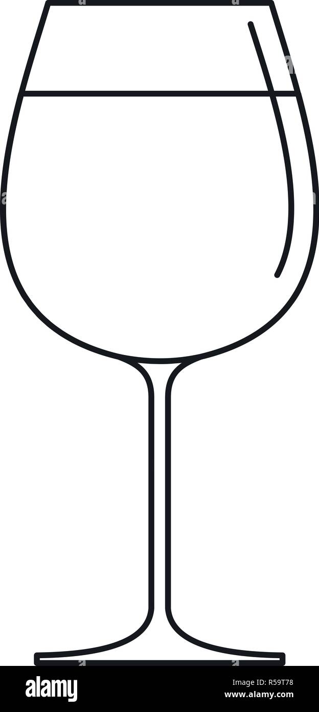 Wine Glass Outline