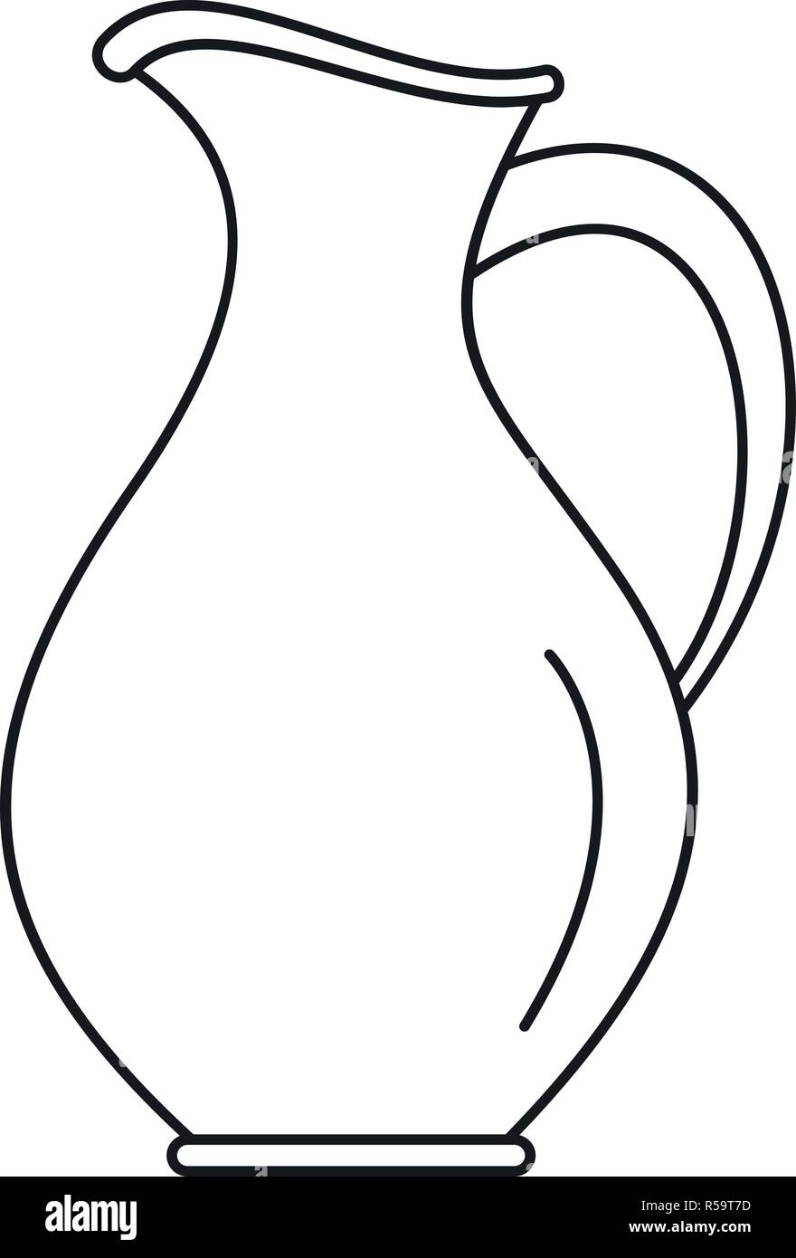 Water jug icon. Outline water jug vector icon for web design isolated ... Water jug icon. Outline water jug vector icon for web design isolated ...