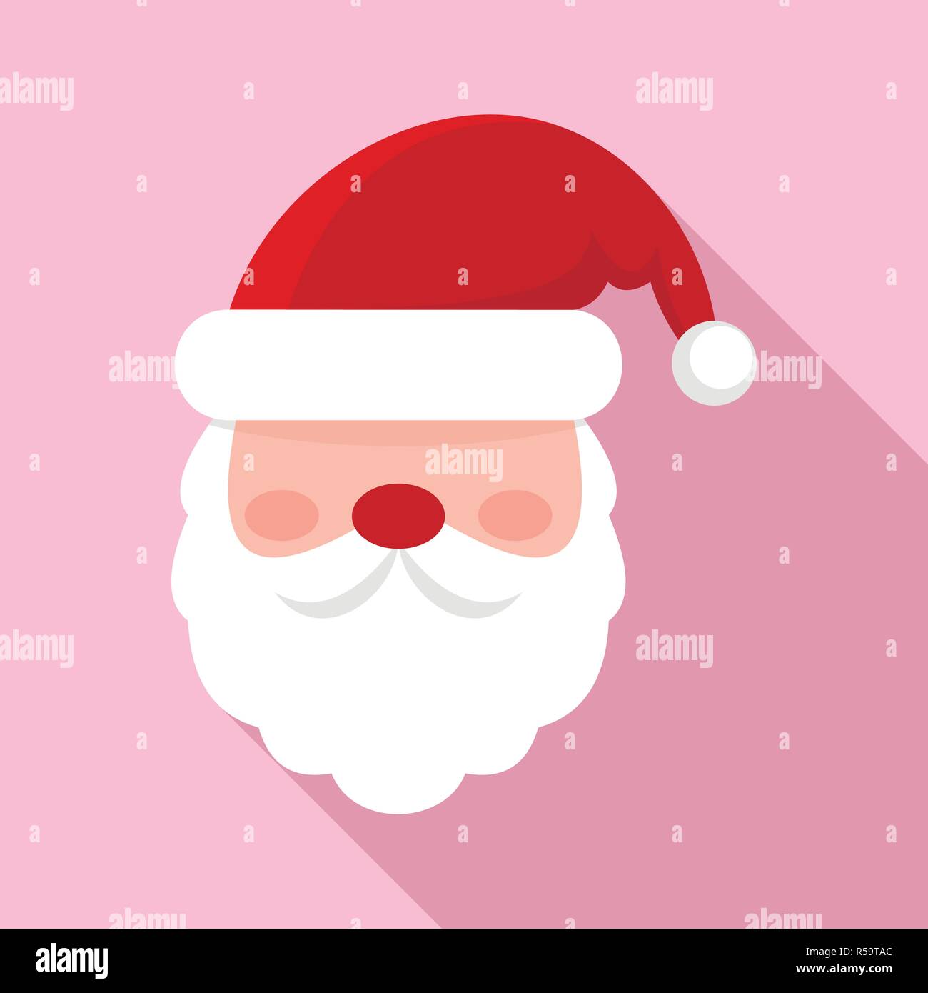 Santa Claus Face Vector
