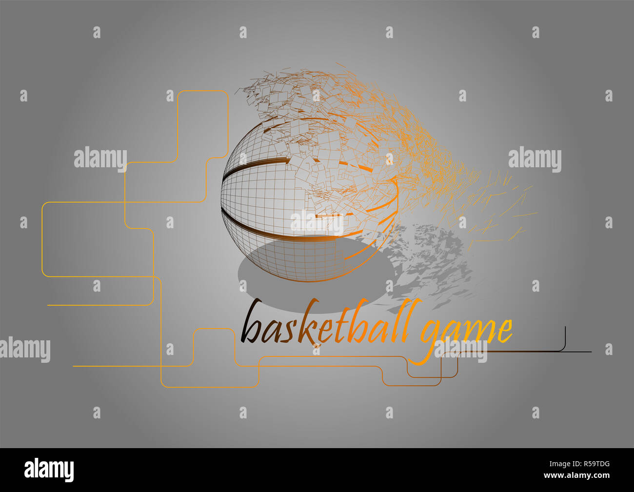basketball game advertisement Stock Photo - Alamy