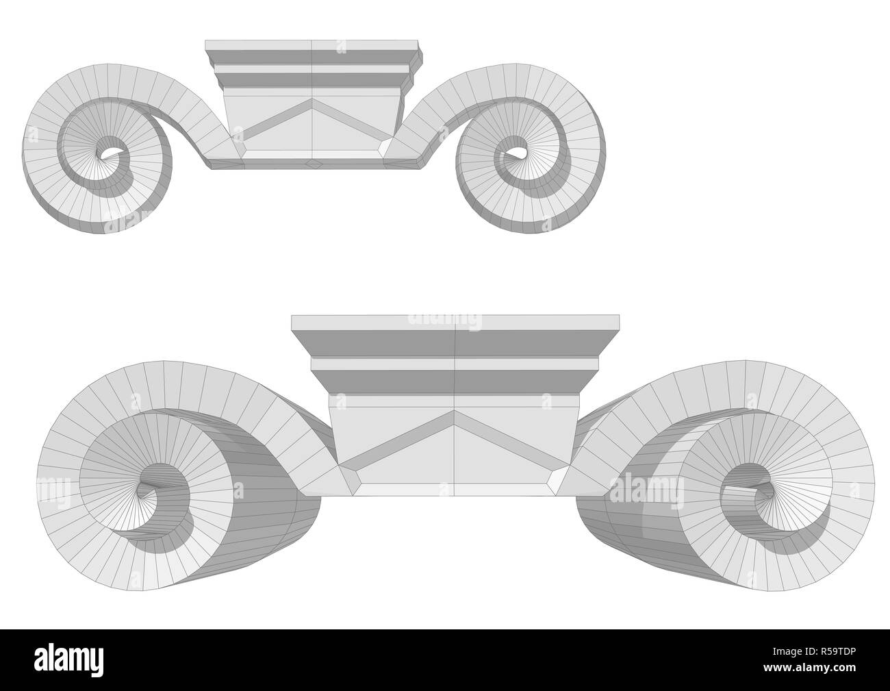 Chapiter column Cut Out Stock Images & Pictures - Alamy