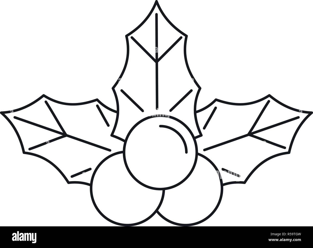 Holly clipart Black and White Stock Photos & Images - Alamy